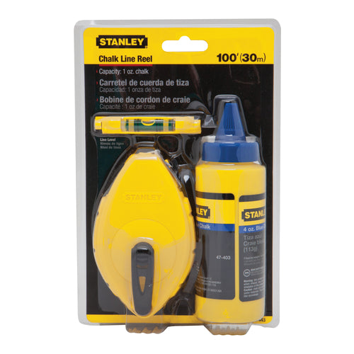 Stanley Powerwinder Chalk Line Reel, 100ft